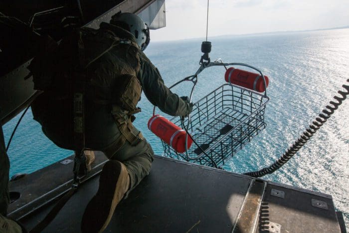 495 Helicopter Rescue Basket, Collapsible - Lifesaving Systems